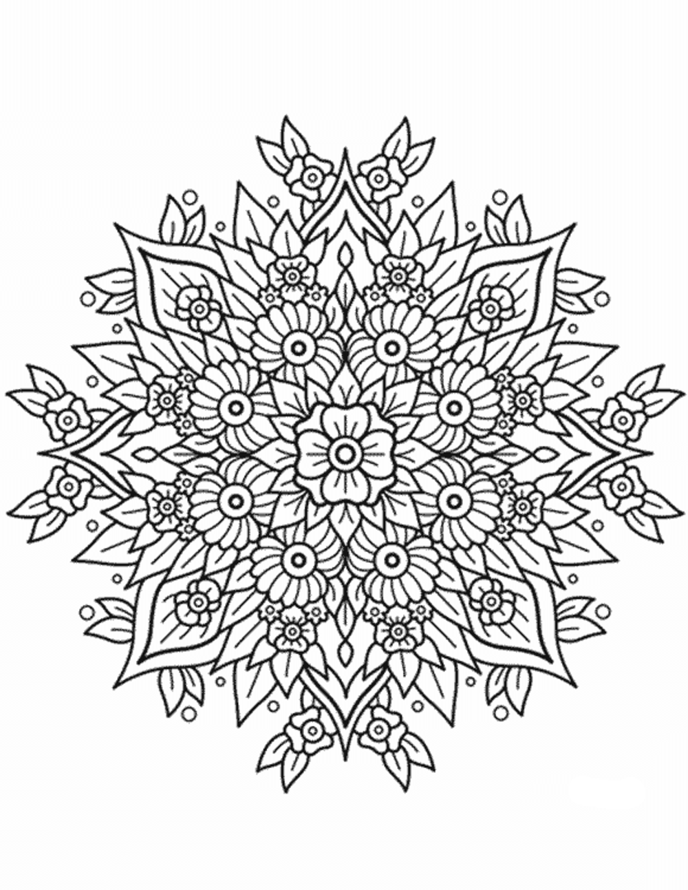 Kolorowanki Mandala Do Druku Kolorowankidodruku Com